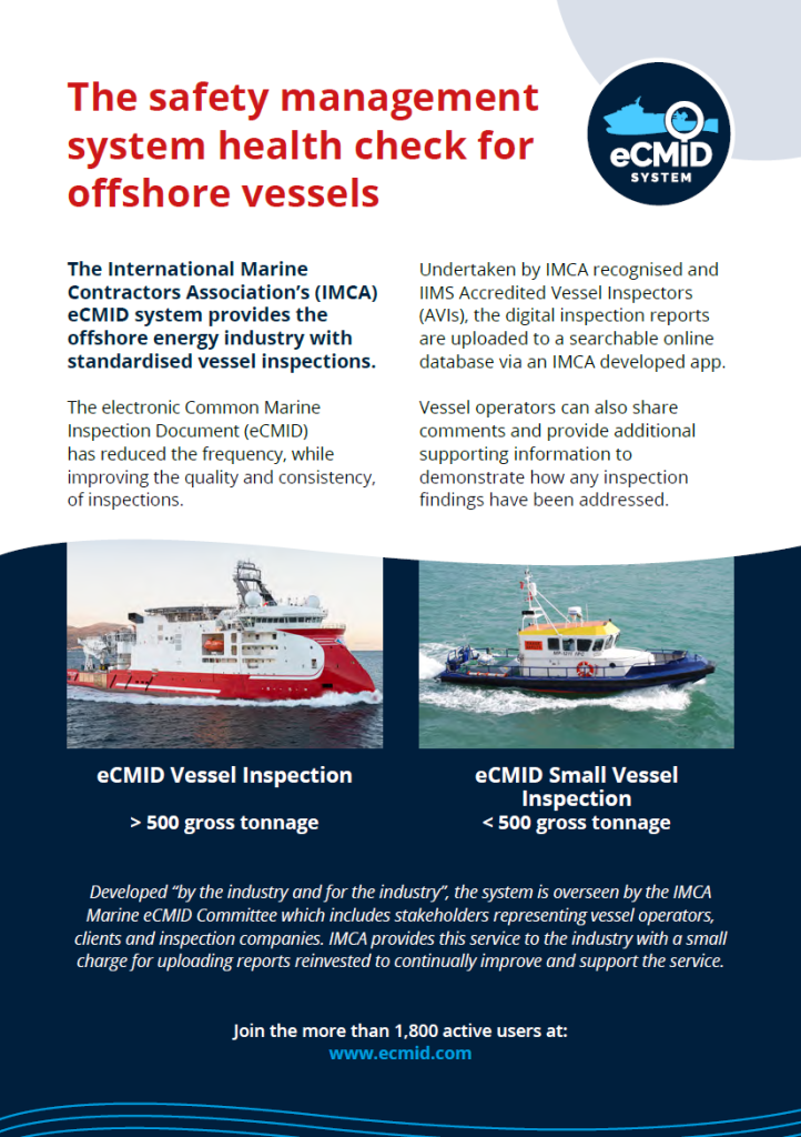 About the IMCA eCMID system – IMCA eCMID System